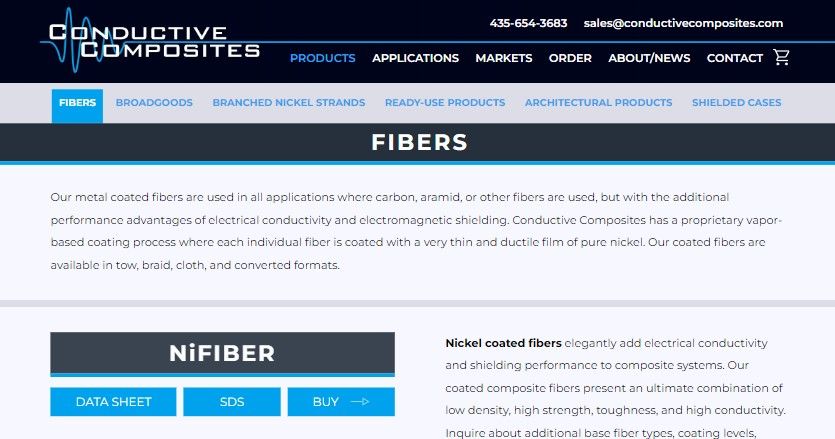 Products - Fibers - Conductive Composites