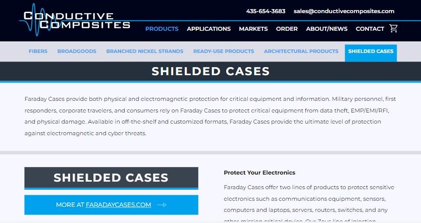 Products - Shielded Cases - Conductive Composites